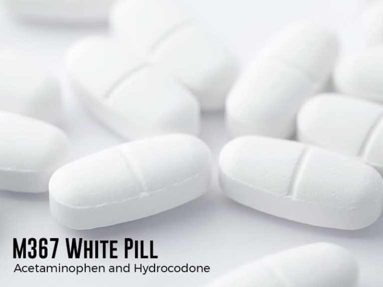 M367 White Oval Pill and M366 : Hydrocodone & Acetaminophen Tablet