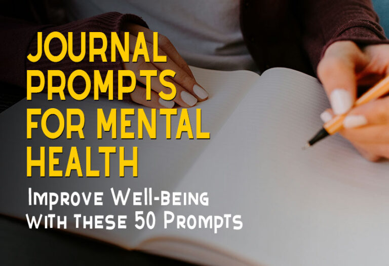 50 Journal Prompts for Mental Health: Improve Well-being with ...